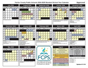 Fairfax County Public Schools Calendar 2025-2026 | FCPS Holiday