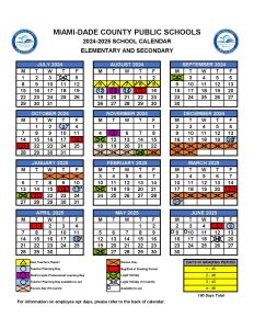 Miami-Dade County Public Schools Calendar 2025-2026