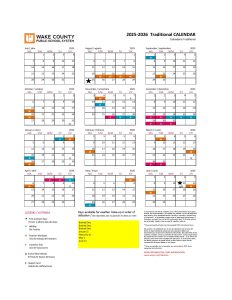 Wake County Public Schools Calendar 2025-2026