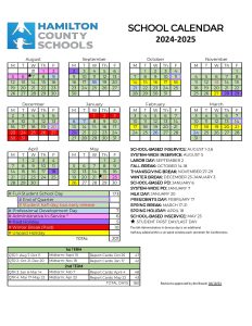 Hamilton County Schools Calendar 2025-2026 | Academic Holidays